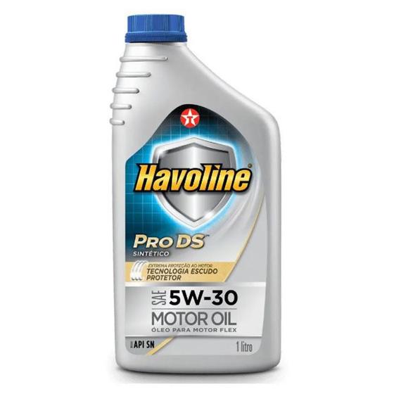 Óleo Lubrificante Havoline Sintético SAE 5W-30 Pro DS 1 Litro - Texaco - Lubrificante para Moto ...