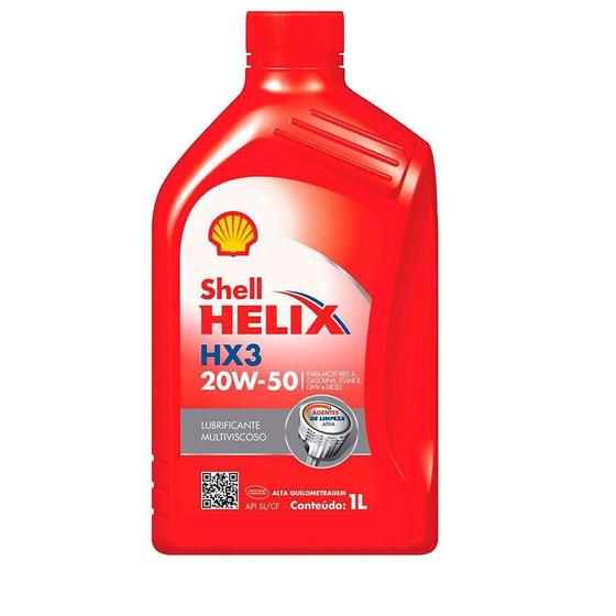 Óleo Lubrificante para Motor 20W50 SL Multiviscoso Shell Helix HX3 ...
