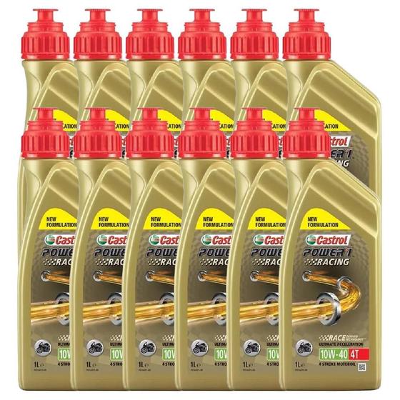 Óleo Lubrificante Power 1 Racing 10W40 (3378775) - (Cx C/12 UND) - Castrol - Lubrificante para ...