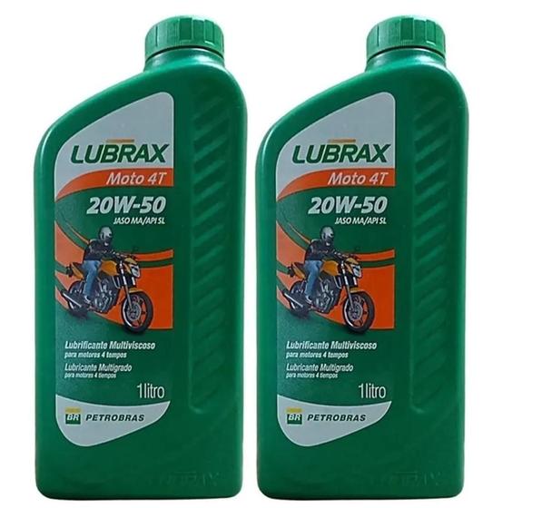 Óleo Mineral 20w50 Moto Lubrax 2 Litros - Óleos Automotivos - Magazine ...