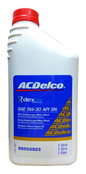 Óleo Motor Ac Delco 5w30 Dexos 2 Sintético 1l - Lubrificantes ...