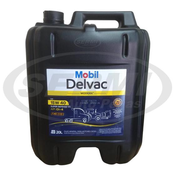 Óleo Motor Diesel Caminhao Mobil Delvac Power Modern 15W40 Balde 20 ...
