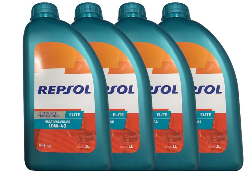 Oleo Repsol Elite Multivalvulas 10w40 (kit 4 Litros) - Outros ...