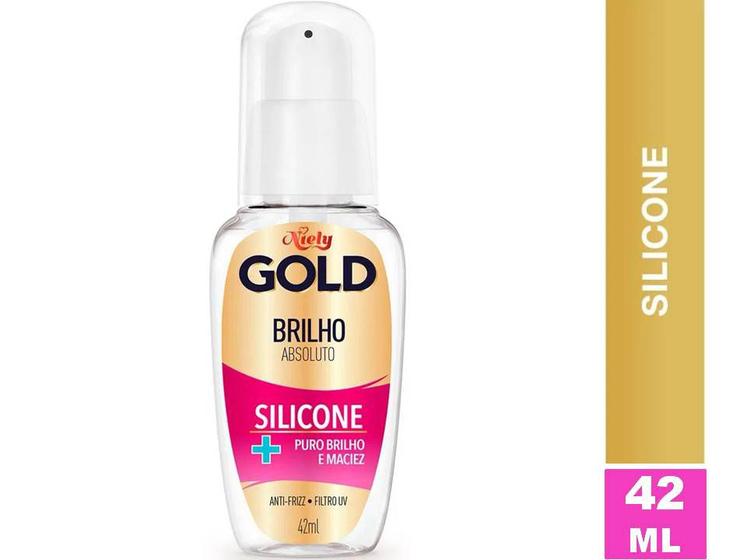Óleo Silicone Brilho Absoluto Niely Gold 42ml + Puro Brilho e Maciez ...