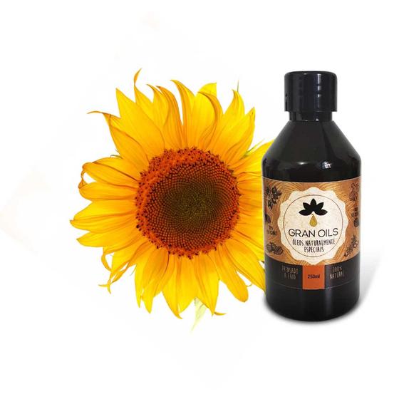 Óleo Vegetal De Girassol 250ml 100% Natural - Gran Oils - Óleo Vegetal ...