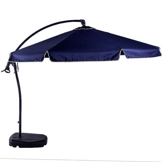 Ombrelone 3 Metros Suspenso Búzios Giratório 360 Azul com Base BEL ...