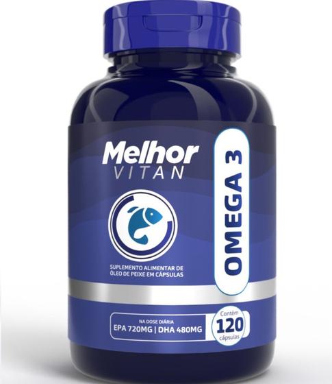 ÔMEGA 3 1000MG MELHOR VITAN 120 Capsulas - Ômega 3 / Óleo de Peixe ...