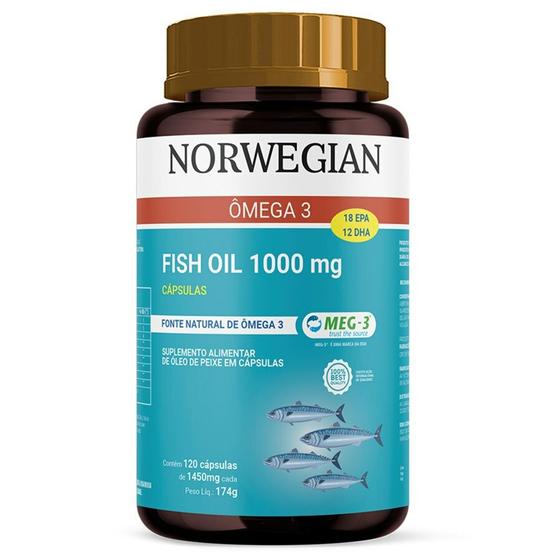 Omega 3 120 Capsulas Norwegian - Sidney Oliveira - Ômega 3 / Óleo de ...
