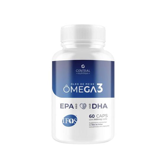 Ômega 3 Central Nutrition 60 Caps Selo IFOS de Qualidade - Ômega 3 / Óleo de Peixe - Magazine Luiza