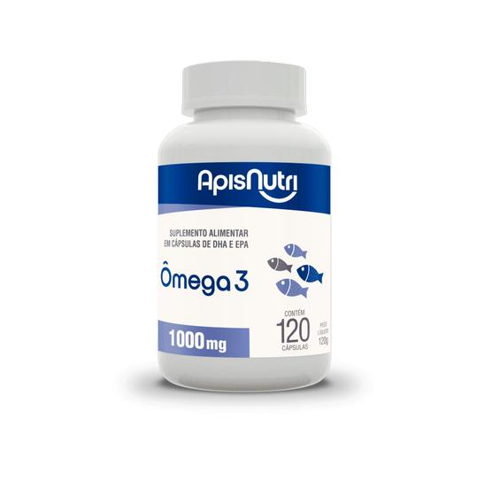 Ômega 3 Composto de Óleo de Peixe 120 Cápsulas 1000mg - Dna Verde - Apisnutri - Ômega 3 / Óleo ...