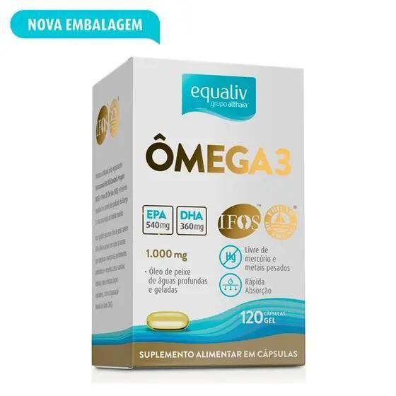 Ômega 3 EPA e DHA com Selo IFOS 1000mg 120 Cápsulas Equaliv - Ômega 3 / Óleo de Peixe - Magazine ...