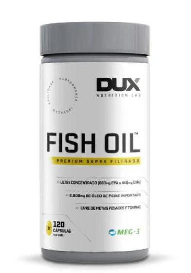 Ômega 3 Fish Oil - 120 Cáps Softgel - Dux Nutrition - EPA 660mg - DHA ...