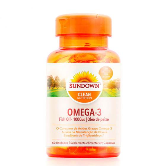 Omega 3 Fish Oil 60 Cápsulas de 1000mg cada Sundown Vitaminas - Ômega 3 ...