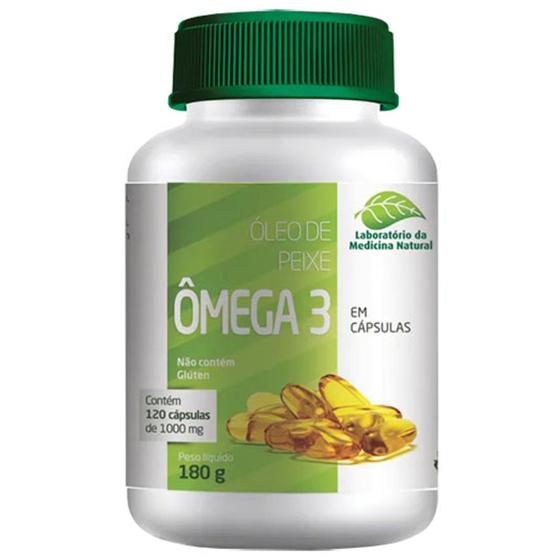 Omega 3 Oleo de Peixe 1000mg 120 Capsulas - Medinal - Ômega 3 / Óleo de ...