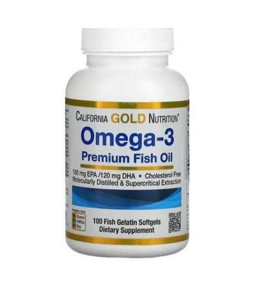 Ômega 3 Premium 180 Mg Epa/120 Mg Dha California Gold Nutrition 100 ...