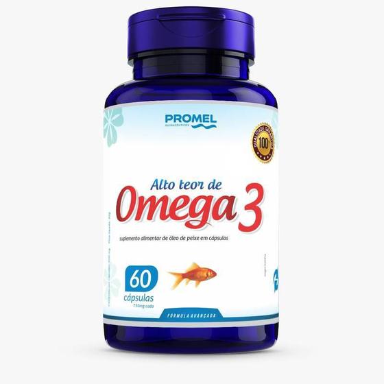 Ômega 3 Promel 60 Capsulas de 750mg - Ômega 3 / Óleo de Peixe ...