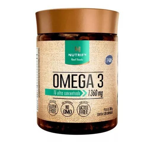 Ômega 3 ultra concentrado 1360mg - Nutrify 120 Cáps - Ômega 3 / Óleo de ...