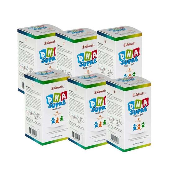 Ômega Infantil DHA Supre Naturalis 30 Cápsulas Aroma de Laranja 6 ...