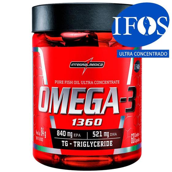 Omega TG Ultra Concentrado 1360mg Integralmédica - 60 Cápsulas - Ômega 3 / Óleo de Peixe ...