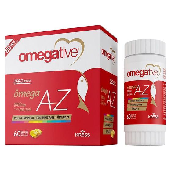 Omegative a-z polivitamínico poliminerais óleo de peixe rico em ômega 3 ...