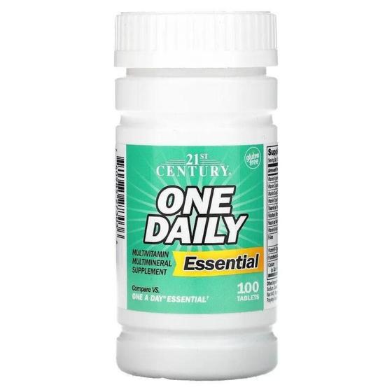 One Daily Essential (100 Tabs) - 21 Century - Multivitamínico ...