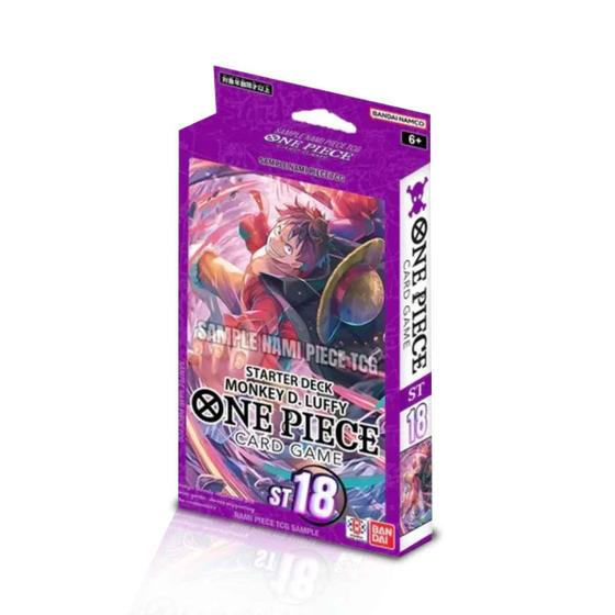 One Piece Card Game Purple MonkeyD. Luffy Starter Deck, English (ST18 ...