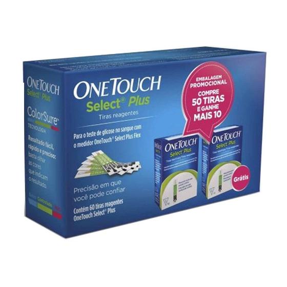 OneTouch Select Plus c/50+10 Tiras Reagentes - ONE TOUCH SELEC PLUS ...