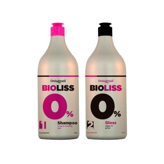 Onixx Bioliss Kit Progressiva Shampoo + Máscara 1l - Kit de Tratamento ...