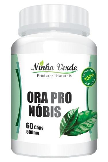 Ora pro nóbis 500mg 60 cápsulas - ninho verde - Complemento Alimentar ...