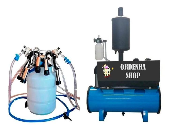 Ordenhadeira Fixa Prime Bomba 450 2cv com 1 Conjunto Duplo Tarro Motor - ORDENHASHOP - Produtos ...