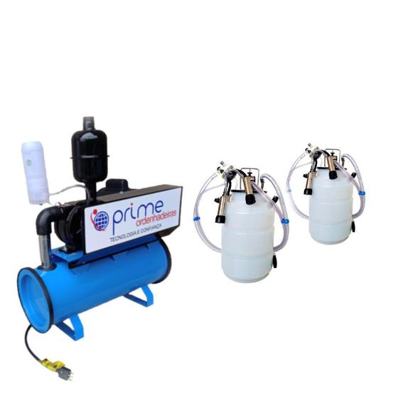 Ordenhadeira Mecânica Bomba 450, Motor 2cv, 2 Conjunto Balde ao pe - Prime - Produtos para ...