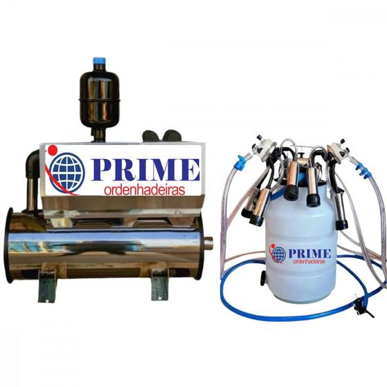 Ordenhadeira Mecânica em Inox Bv300 com 1 Conjunto Duplo - Kit - Produtos para Bovinos, Suínos e ...