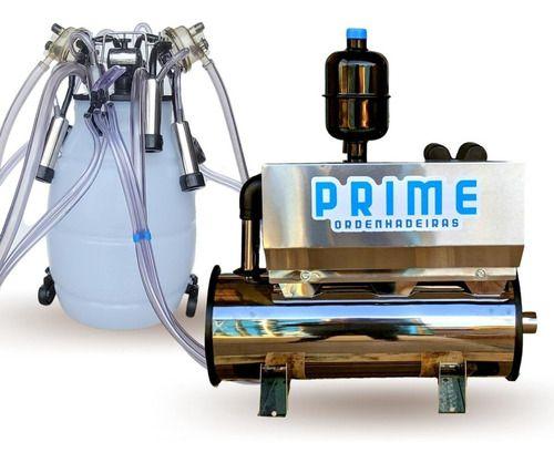 Ordenhadeira mecânica Inox com Motor 1 Cv, 1 Conjunto Duplo para ordenhar duas vacas - PRIME ...