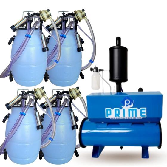 Ordenhadeira Mecanica Motor 2cv, Bv 450 Lts com 4 Conjuntos de ordenha - PRIME - Produtos para ...