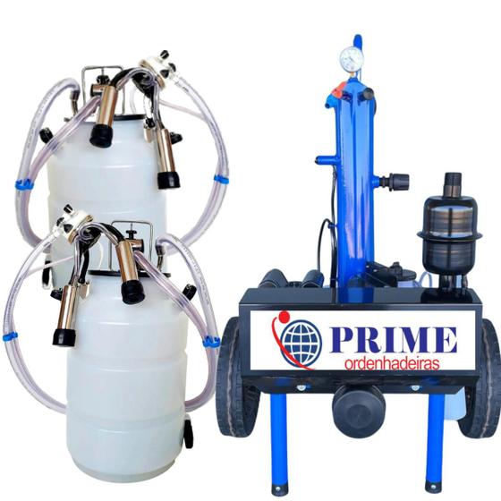 Ordenhadeira Mecânica Móvel Prime 300 L Com 2 Conjunto - Produtos para Bovinos, Suínos e ...