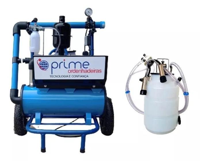 Ordenhadeira Móvel Prime Bomba 450l Motor 2cv Com 1 Conjunto - Produtos para Bovinos, Suínos e ...