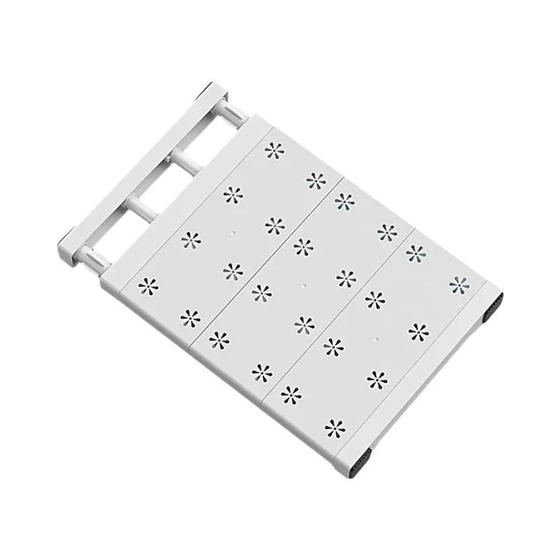 Organizador De Armário Retrátil Extensível Sem Furos Para Prateleiras ...