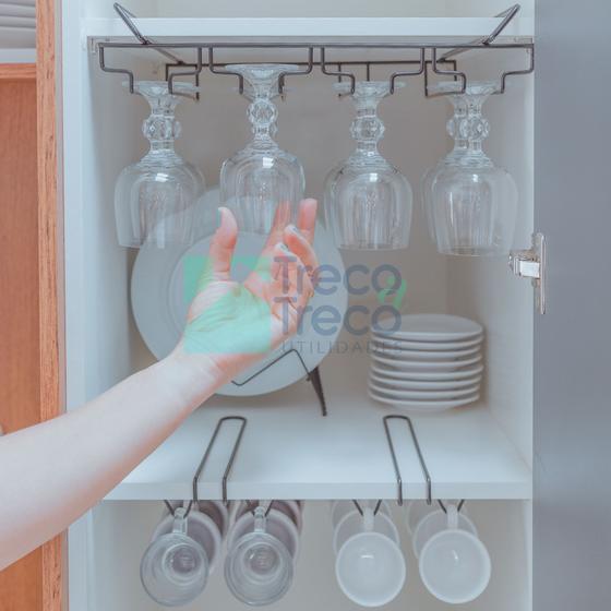 Organizador de Taça Suporte Suspenso Porta 12 Taças Organizar Bar ...