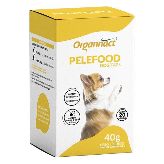 Organnact Pele Food Tabs - 20 Comprimidos - Suplemento para Pelos e ...