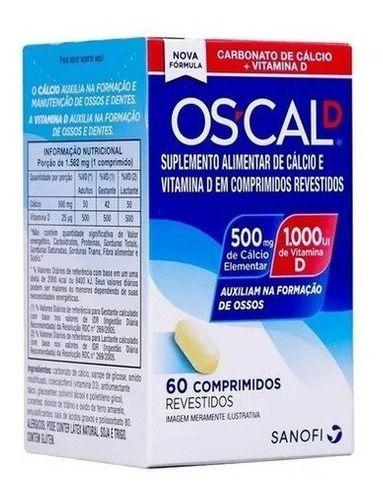 Os-cal D 500mg/1000ui 60 Comprimidos - oscal - Vitaminas A-Z - Magazine ...