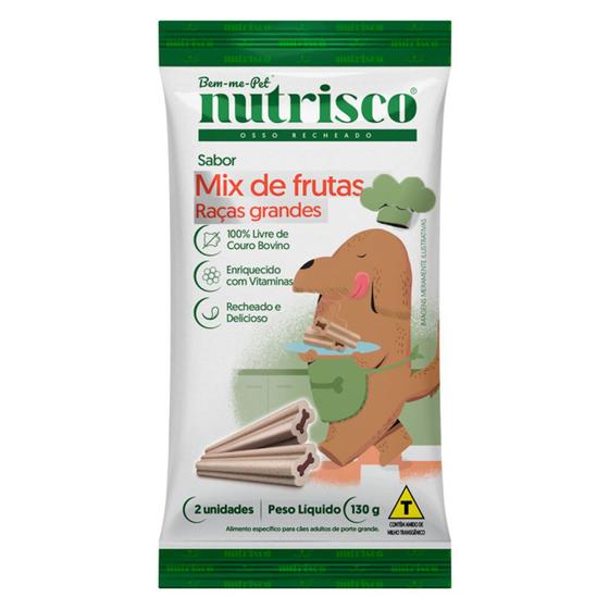 Osso Cães Recheado Nutrisco Mix de Frutas Raças Grandes - 130g - Osso ...