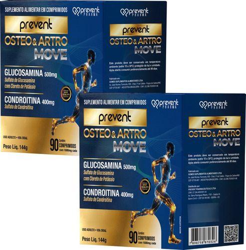 Osteo Artro Condroitina400mg Glucosamina500mg 2cxs - Prevent Pharma ...