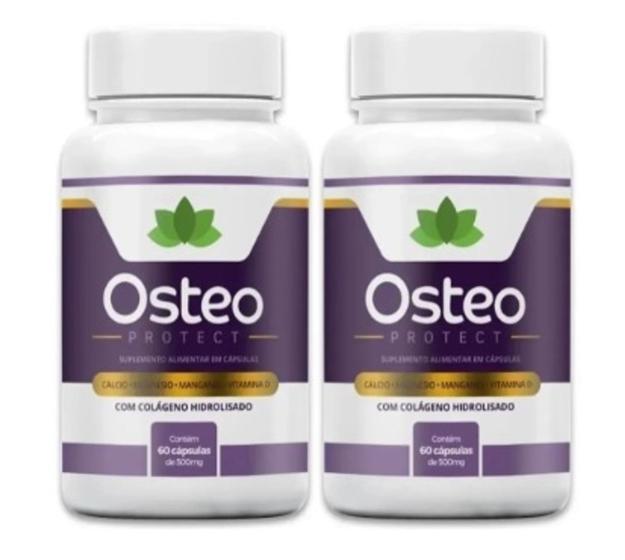 Osteo Protect - 120 Caps (2 Potes) - 100% Original - Visual Suplementos ...