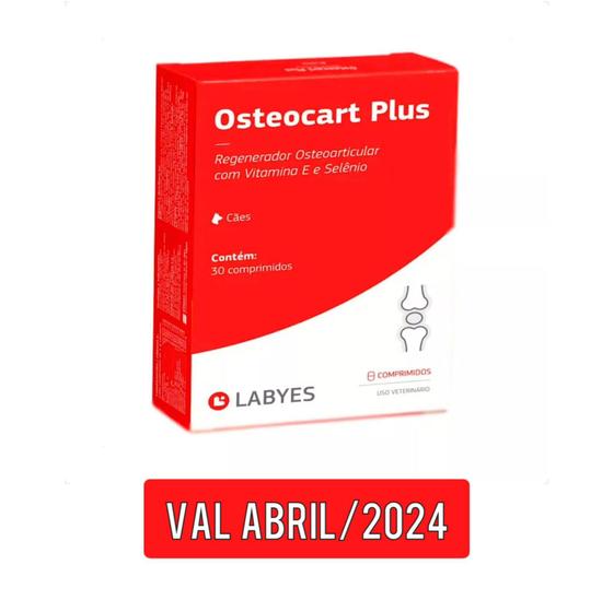 Osteocart Plus 30 comprimidos - Labyes - Farmácia Pet - Magazine Luiza