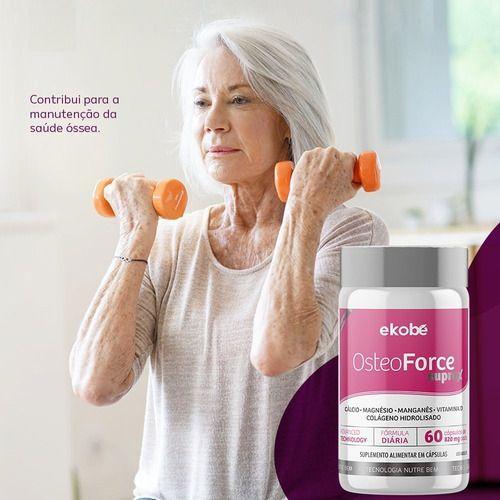 OsteoForce suprax 820mg 60 cápsulas Ekobé (Para Ossos-Cálcio, Magnésio ...