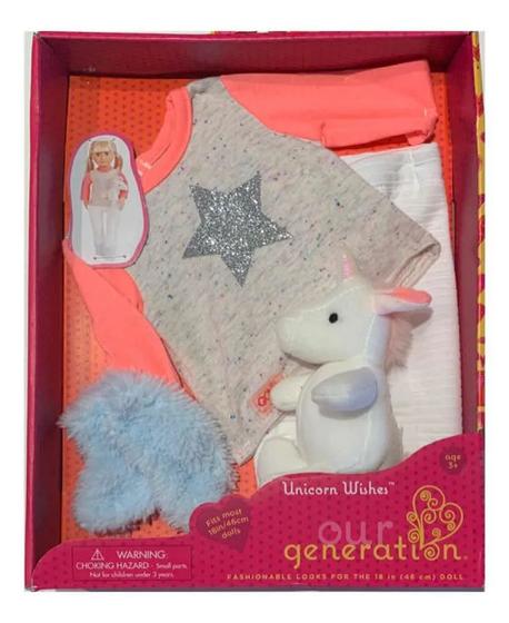 Our Generation Kit De Roupa Unicorn Wishes - Bonecas - Magazine Luiza