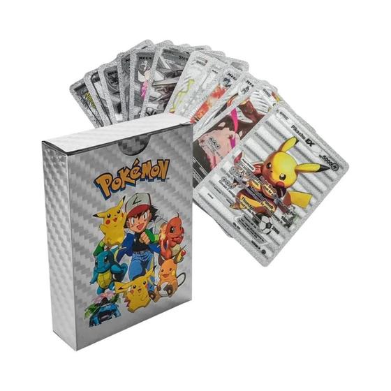 Ouro Preto Vmax Gx Pokemon Cartões 55 Pçs Mewtwo Charizard Pikachu Raro ...