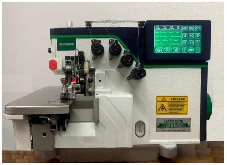 Overlock 4 Fios, Eletrônica corte de linha- MS S6-4AT/BUT - Mafran ...