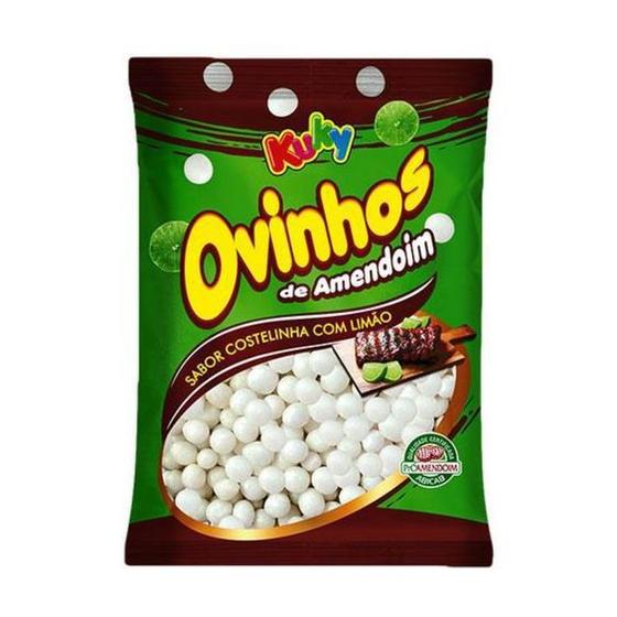 Ovinhos de Amendoim Bolinha Crocante 100g Limão e Costela - Kuky ...
