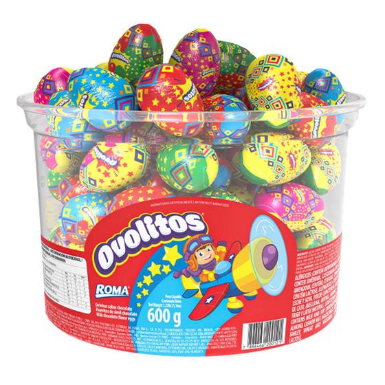 Ovinhos de Chocolate ao Leite Ovolitos - 600g - Roma - Chocolate ...